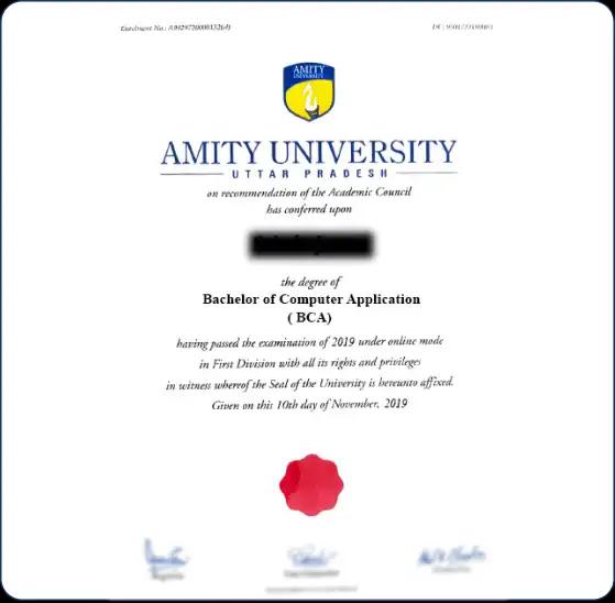 Bachelor of Computer (BCA) Online Degree | Amity online